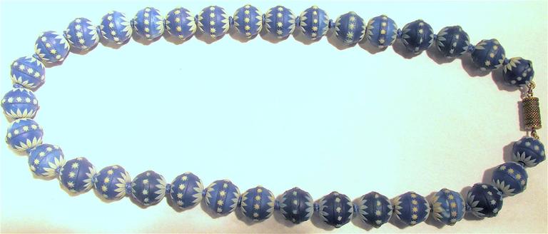 Antique Wedgwood Bead Necklace at 1stDibs