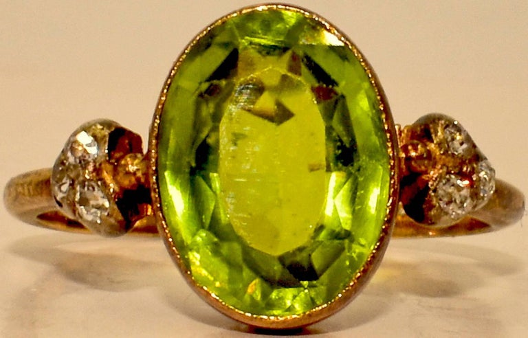 Antique Peridot Ring at 1stDibs | antique peridot rings, peridot ...