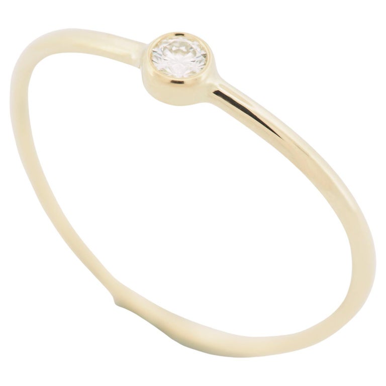 Tiffany Peretti Wave Single Row Diamond Ring PG at 1stDibs