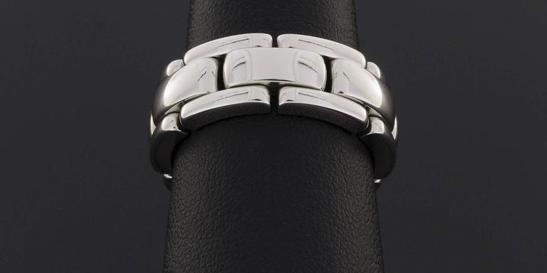 Furrer Jacot Platinum Sculptures Flexible Wedding Band Ring at 1stDibs ...