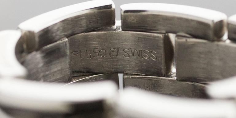 Furrer Jacot Platinum Sculptures Flexible Wedding Band Ring at 1stDibs ...
