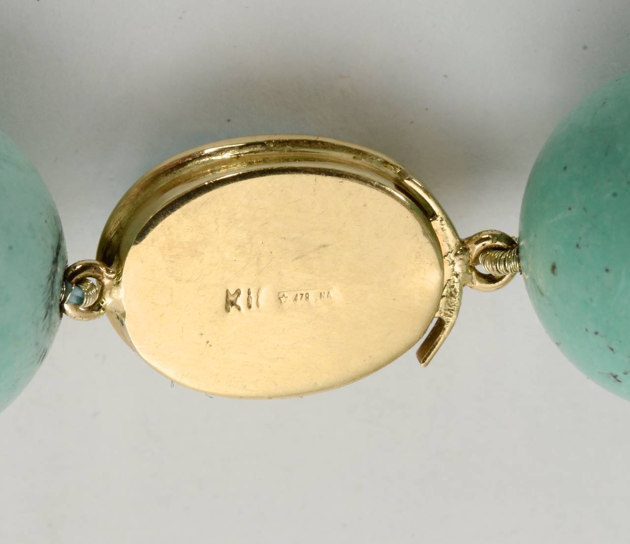 Graduated Natural Turquoise Necklace at 1stDibs