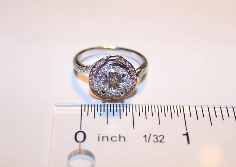 GIA Certified 1.05 Carat F VS2 Diamond Two Color Gold Engagement Ring ... GIA Certified 1.05 Carat F VS2 Diamond Two Color Gold Engagement Ring ...