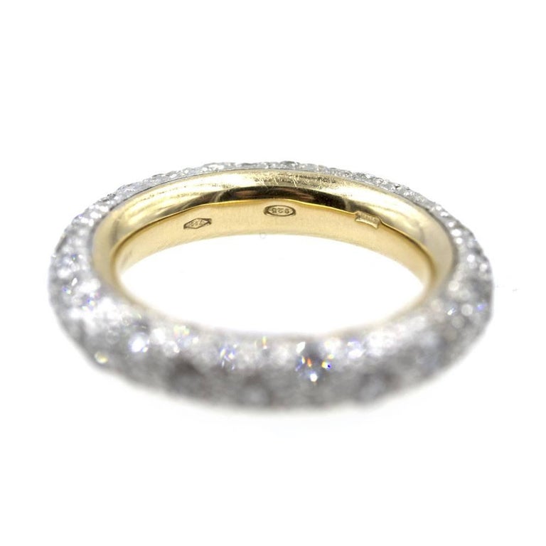 Pomellato Tango Diamond 18 Karat Yellow Gold Band Ring at 1stDibs ...