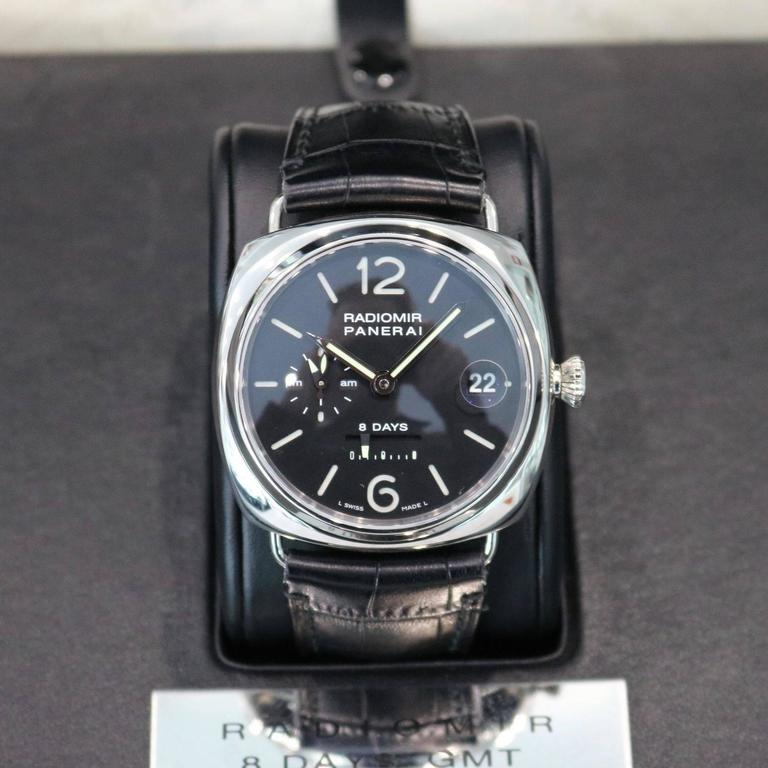Panerai White Gold Radiomir Sp Edition 8 Days GMT PAM 200 Wristwatch at ...