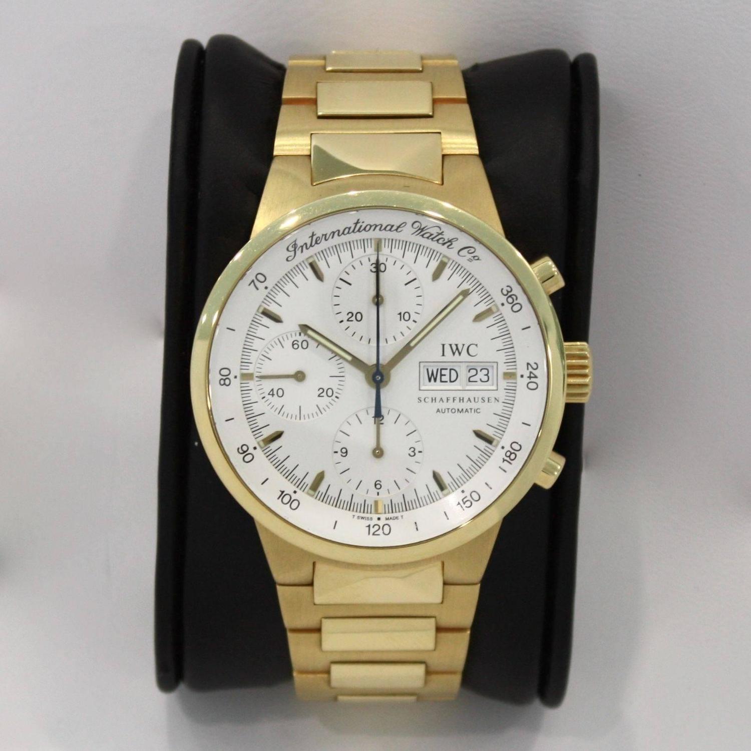 IWC Yellow Gold GST Chronograph Automatic Wristwatch Ref. 9277 at 1stdibs
