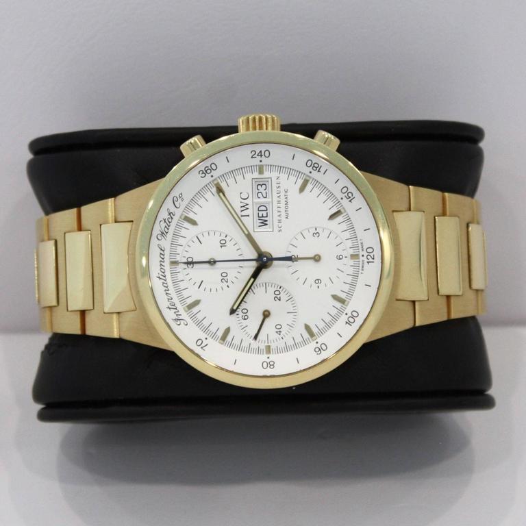 IWC Yellow Gold GST Chronograph Automatic Wristwatch Ref. 9277 at 1stDibs