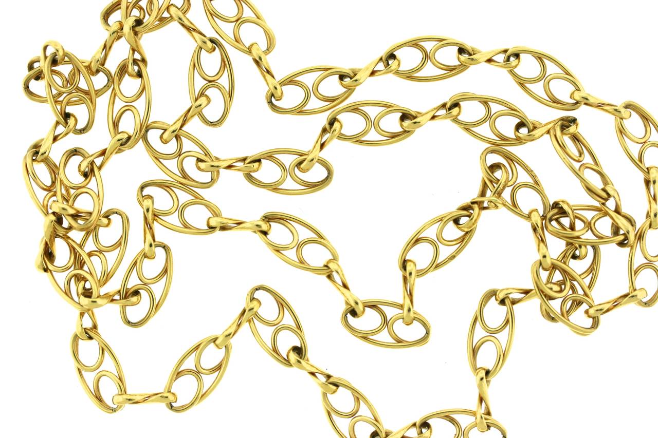 Cartier Paris Gold Neck Chain at 1stDibs