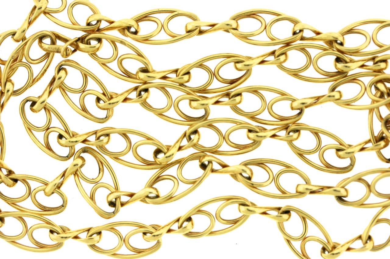 Cartier Paris Gold Neck Chain at 1stDibs