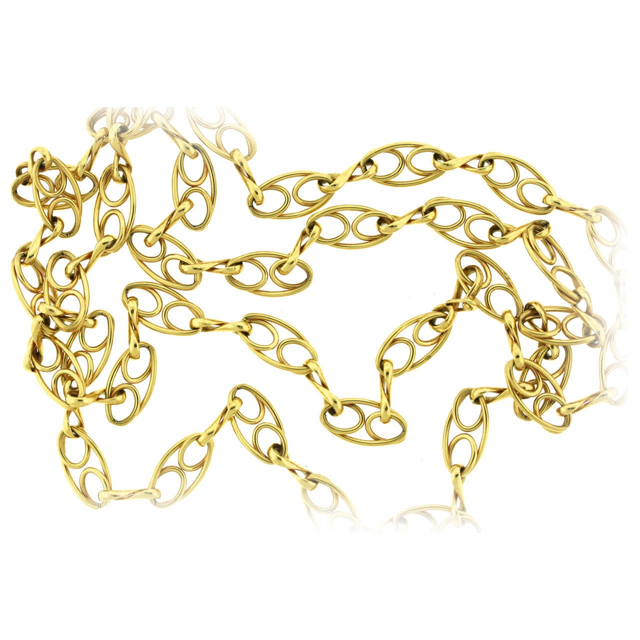 Cartier Paris Gold Neck Chain at 1stDibs