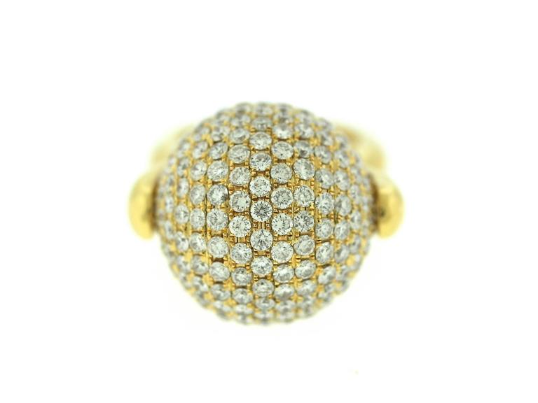 Spinning Dimond Ball Ring at 1stDibs