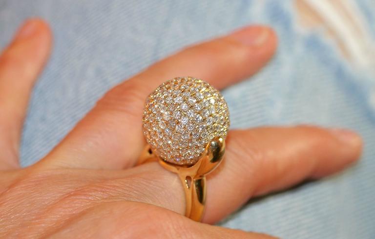 Spinning Dimond Ball Ring at 1stDibs