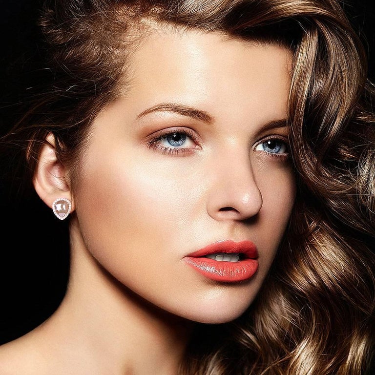 Pretty Pear Shape Ice Diamond Studs For Sale at 1stDibs | pretty ...