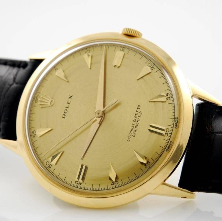 ROLEX Yellow Gold Precision Wristwatch ref.8940, 1960s For Sale at 1stDibs