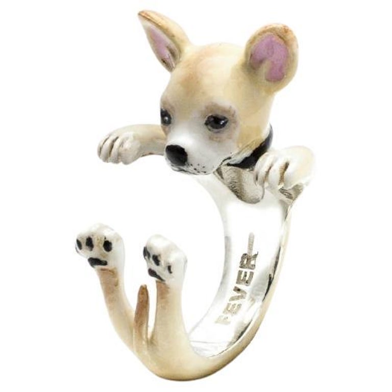 925 Sterling Silver Dog Puppy Animal Nature Cute Chihuahua Statement ...