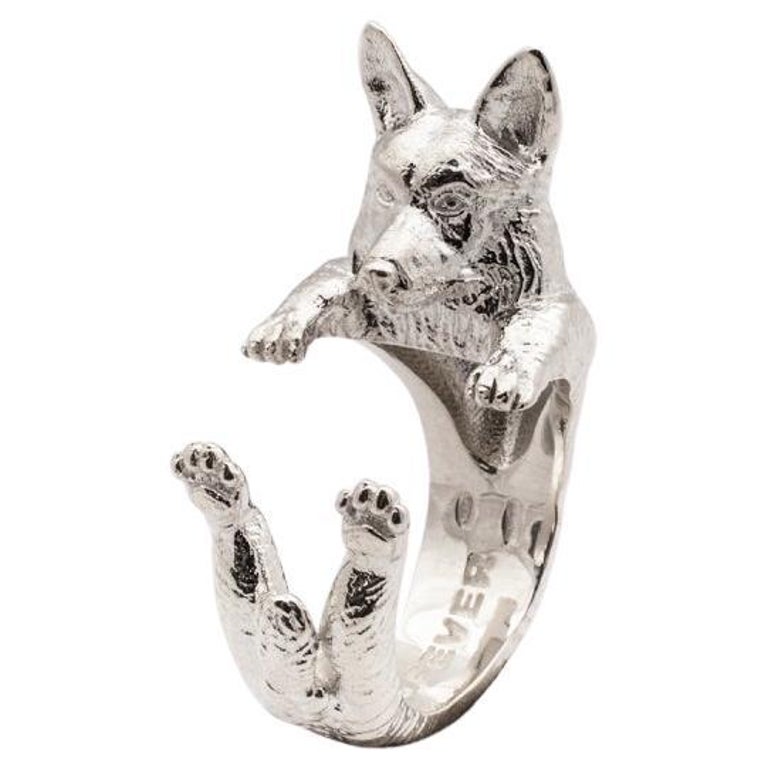 925 Sterling Silver Dog Puppy Animal Nature Cute Corgie Statement Hug ...