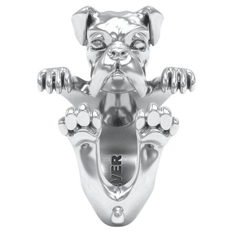 925 Sterling Silver Dog Puppy Animal Nature Cute Boxer Open Hug ...