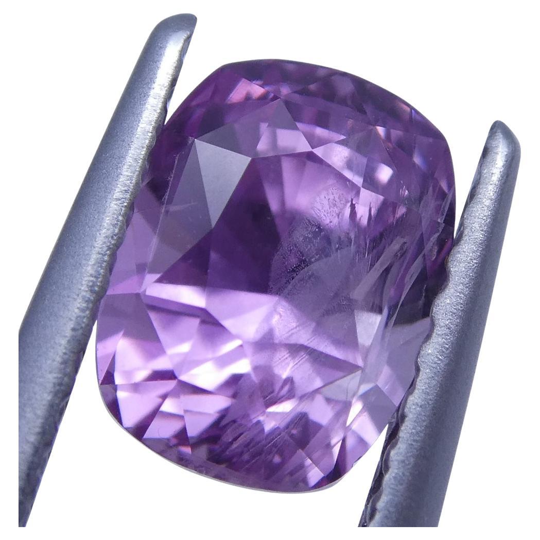 2.18 Carat Cushion White Sapphire GIA Certified Sri Lanka For Sale at ...