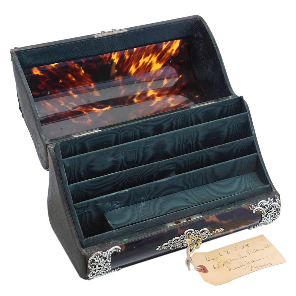 19th Century Tortoiseshell Silver Letter Box Letter Clip and Page ...