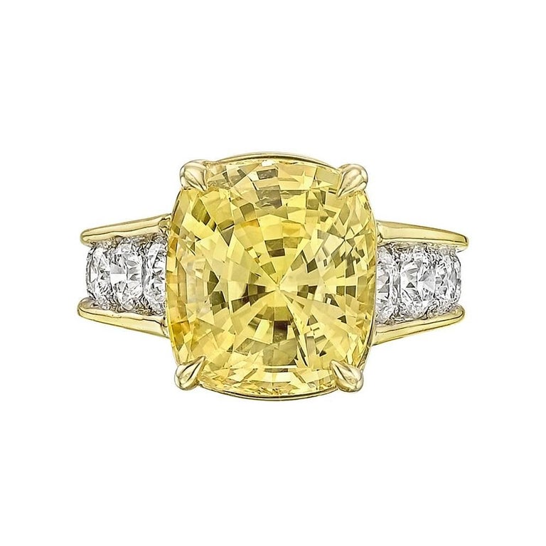 Robert Procop 10.58 Carat Yellow Sapphire and Diamond Ring at 1stDibs ...