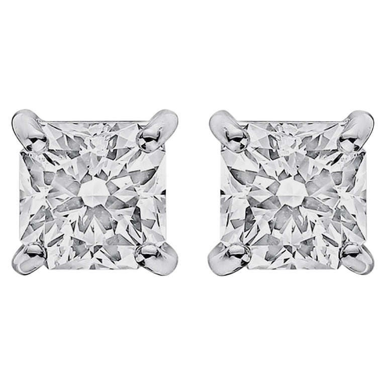 Radiant-Cut Diamond Stud Earrings 2.24 Total Carat Weight at 1stDibs ...