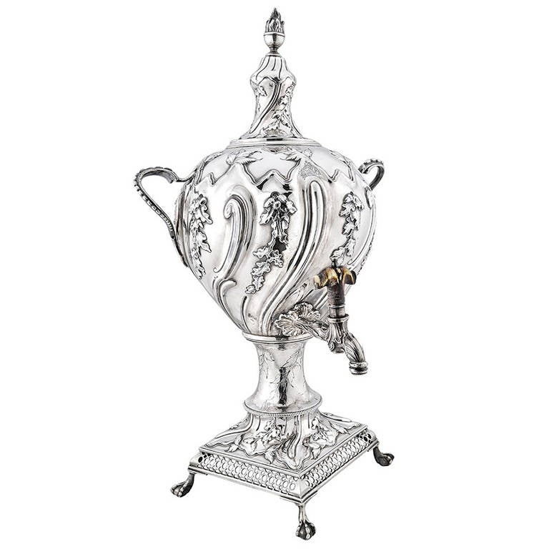 George III Silver Tea Urn at 1stDibs