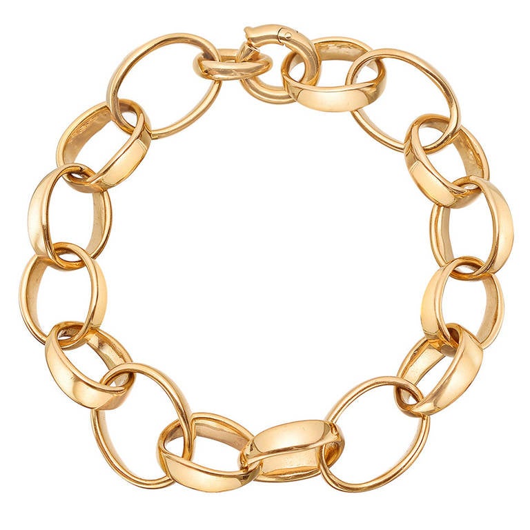Pomellato Pink Gold Link Bracelet at 1stDibs