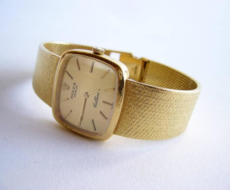 Rolex Ladies Yellow Gold Cellini Wristwatch at 1stDibs