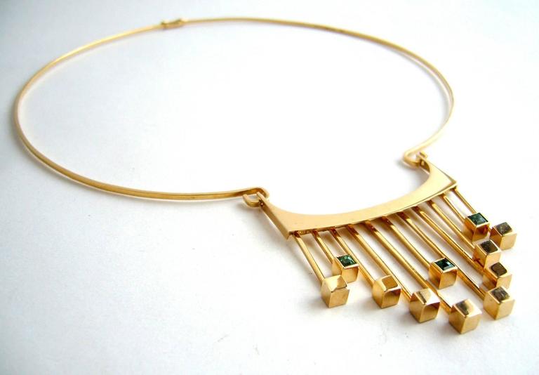 Paula HaIvaoja for Kaunis Koru Tourmaline Gold Necklace at 1stDibs ...