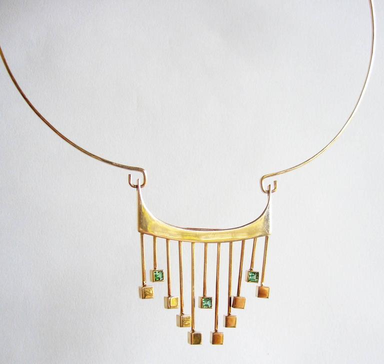 Paula HaIvaoja for Kaunis Koru Tourmaline Gold Necklace at 1stDibs ...