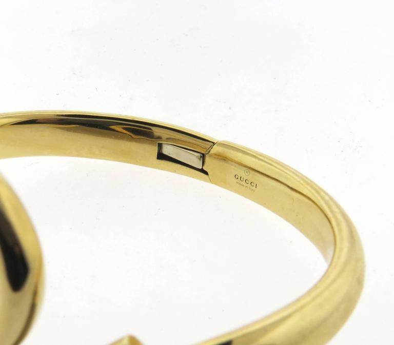 Gucci Agate Gold Cuff Bracelet at 1stDibs