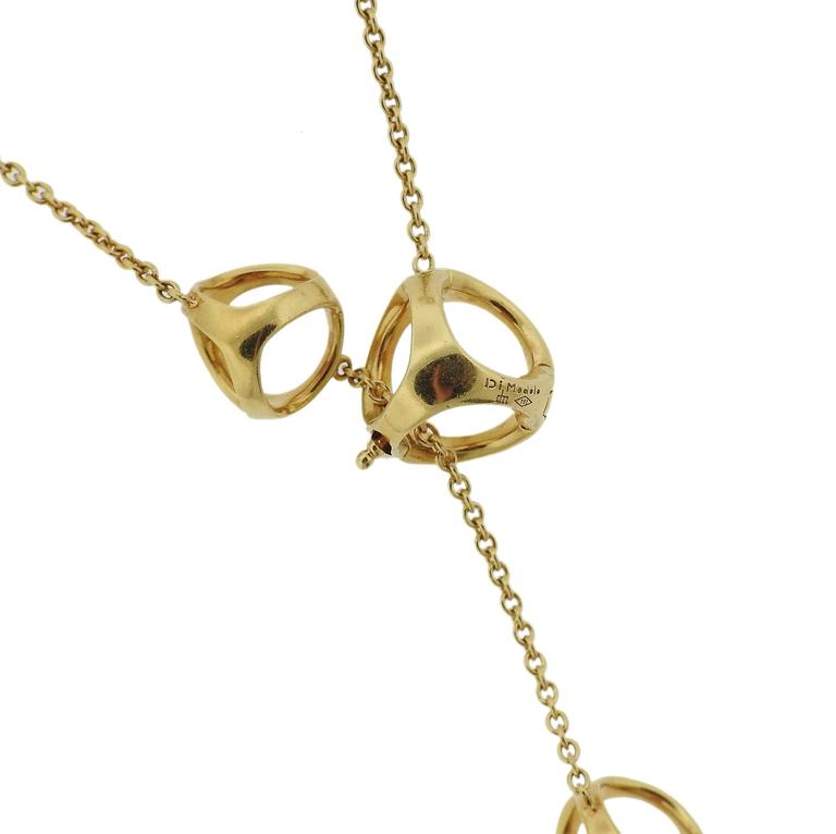 Di Modolo Triadra Long Gold Necklace at 1stDibs