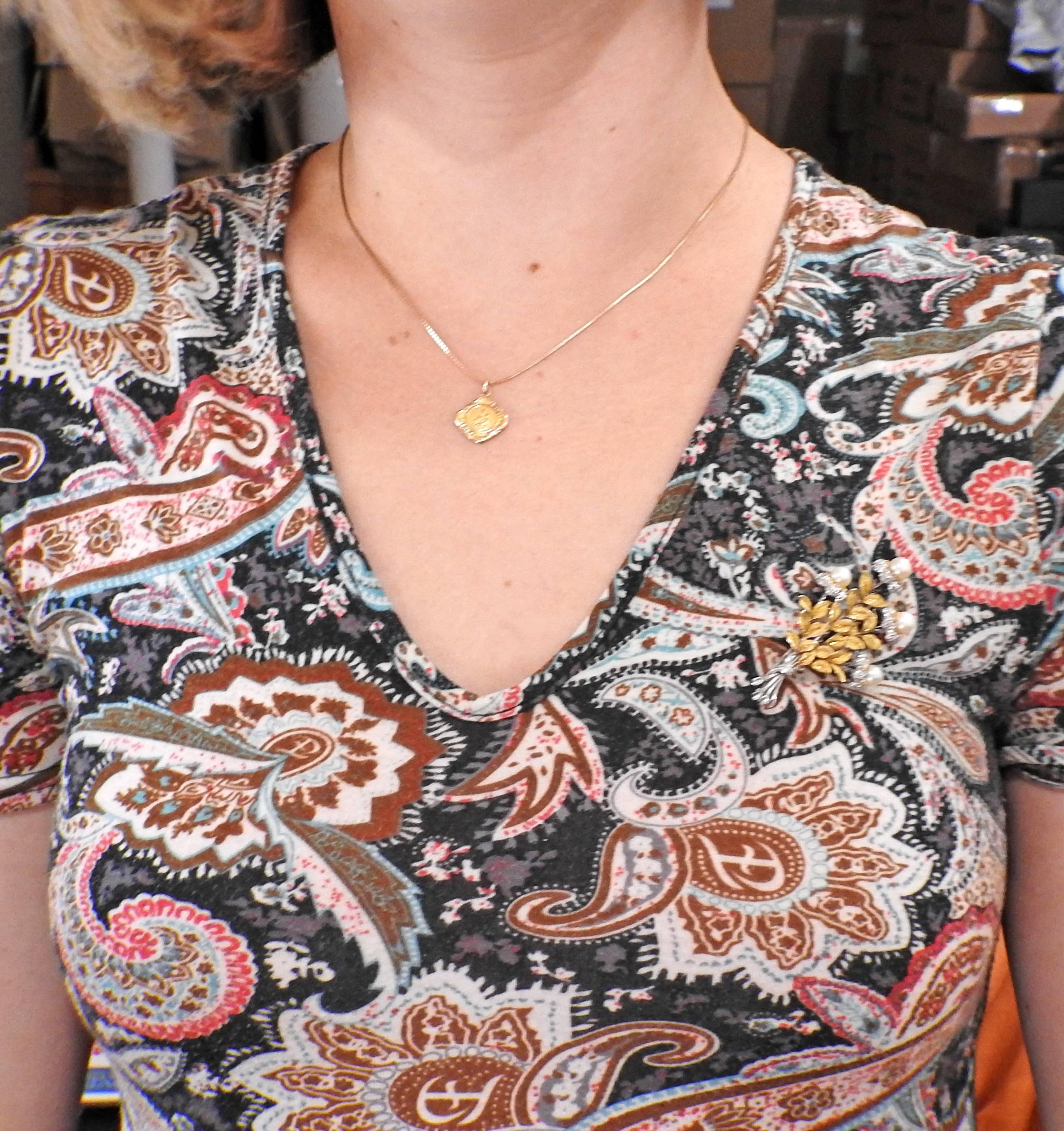 Buccellati Gold Pearl Brooch Pin at 1stDibs
