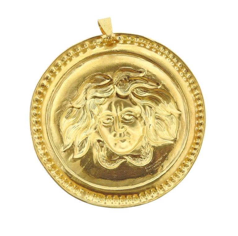 Buccellati Large Gold Pendant Medallion at 1stDibs | large gold ...