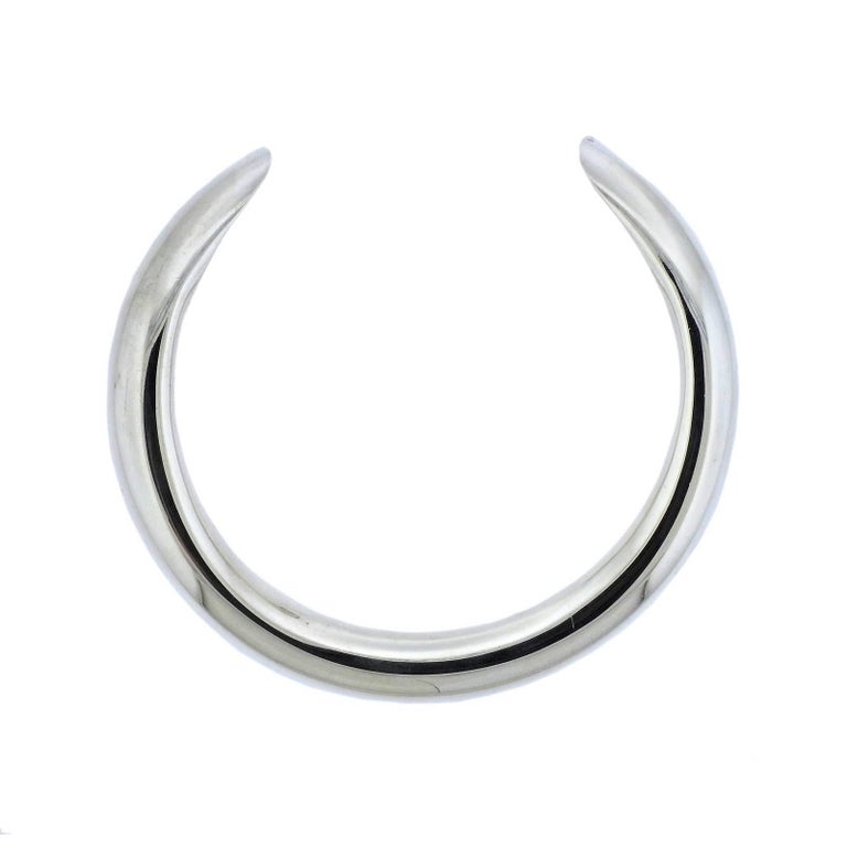 Hermes Sterling Silver Collar Necklace at 1stDibs | hermes collar ...