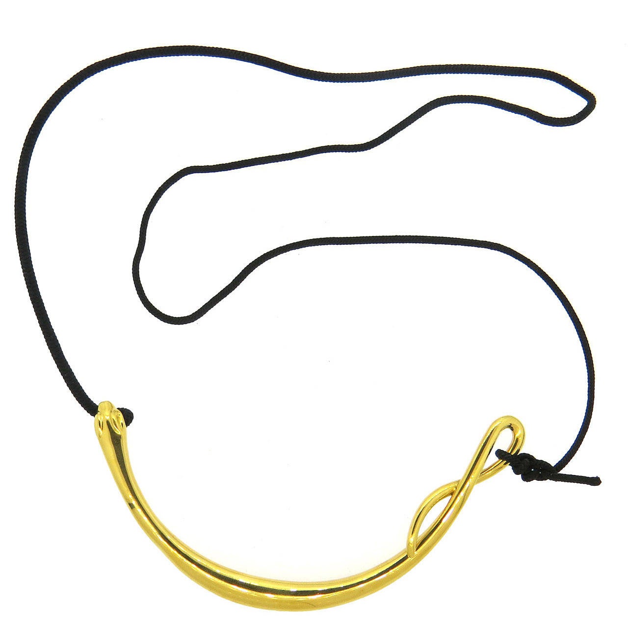 Tiffany and Co. Elsa Peretti Gold Snake Rope Necklace at 1stDibs