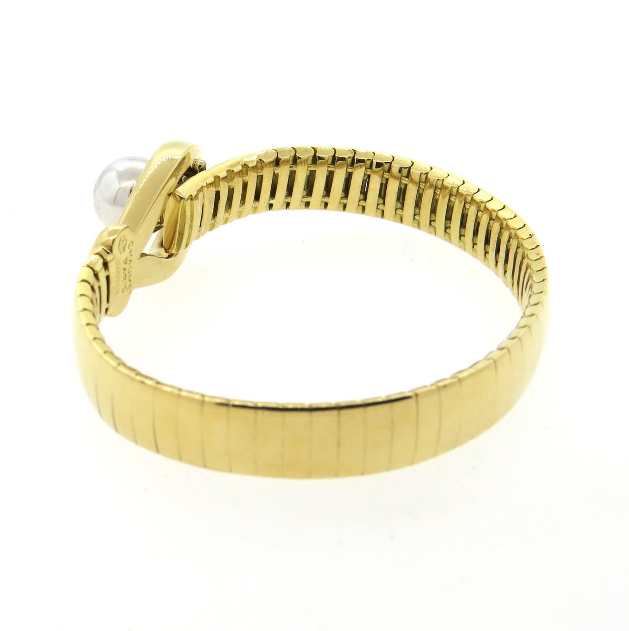 Chaumet France Gold Hook and Eye Bracelet at 1stDibs