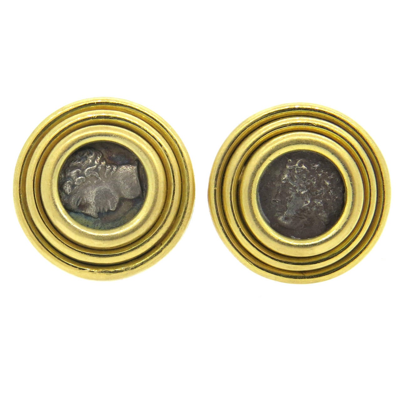 Bulgari Ancient Roman Coin Gold Cufflinks For Sale at 1stDibs | roman ...