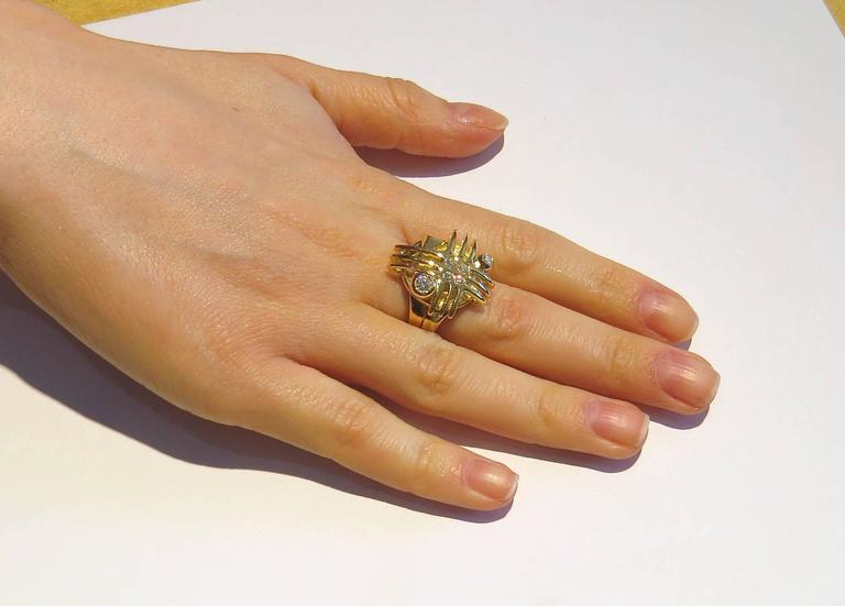 Giorgio Facchini Diamond Gold Ring at 1stDibs