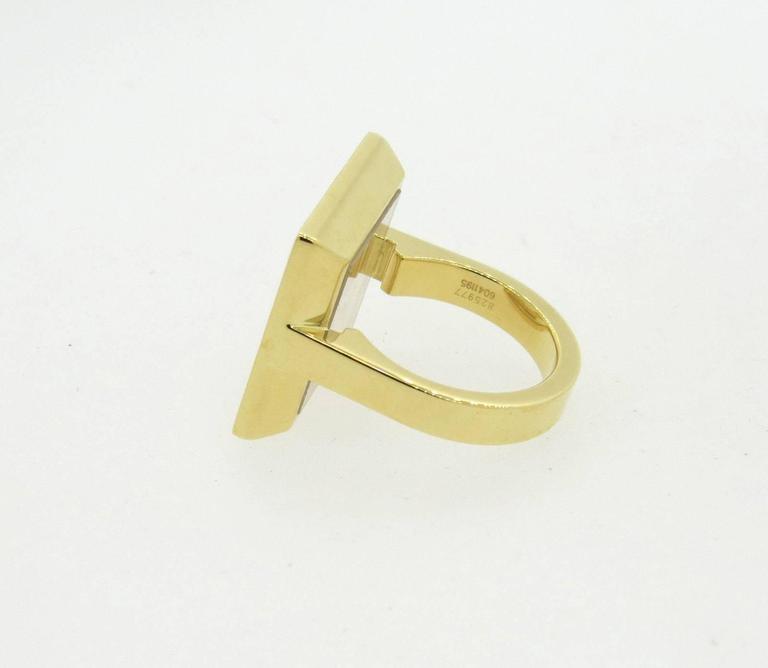 Chopard Happy Spirit Floating Diamond Gold Square Ring at 1stDibs ...