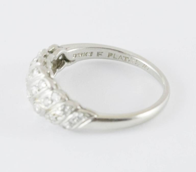Birks Platinum Diamond Band For Sale at 1stDibs