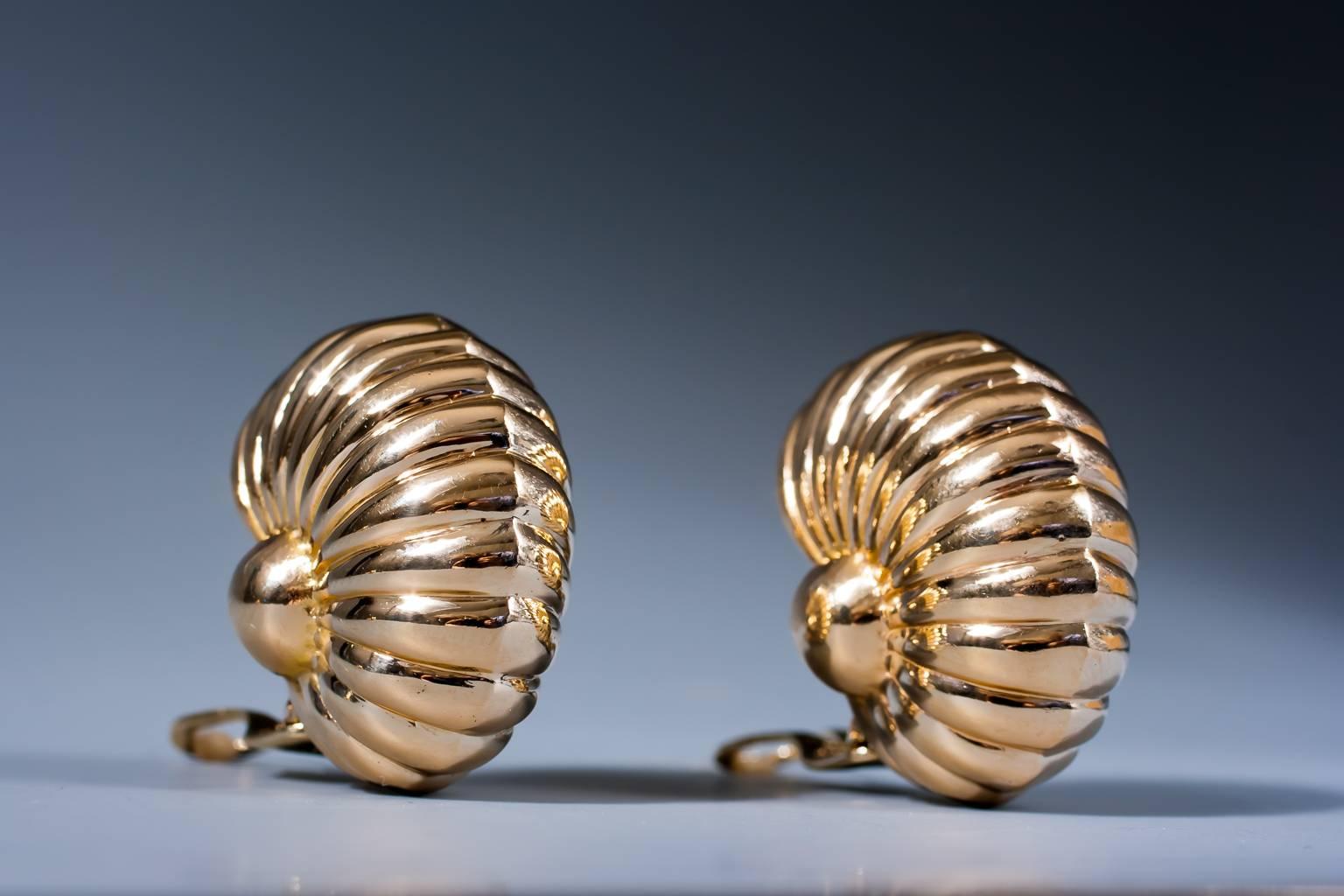 Cartier Magnificent Modernist Gold Set For Sale at 1stDibs