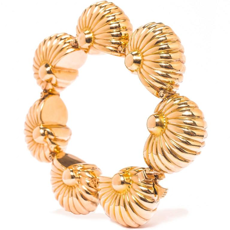 Cartier Magnificent Modernist Gold Set For Sale at 1stDibs