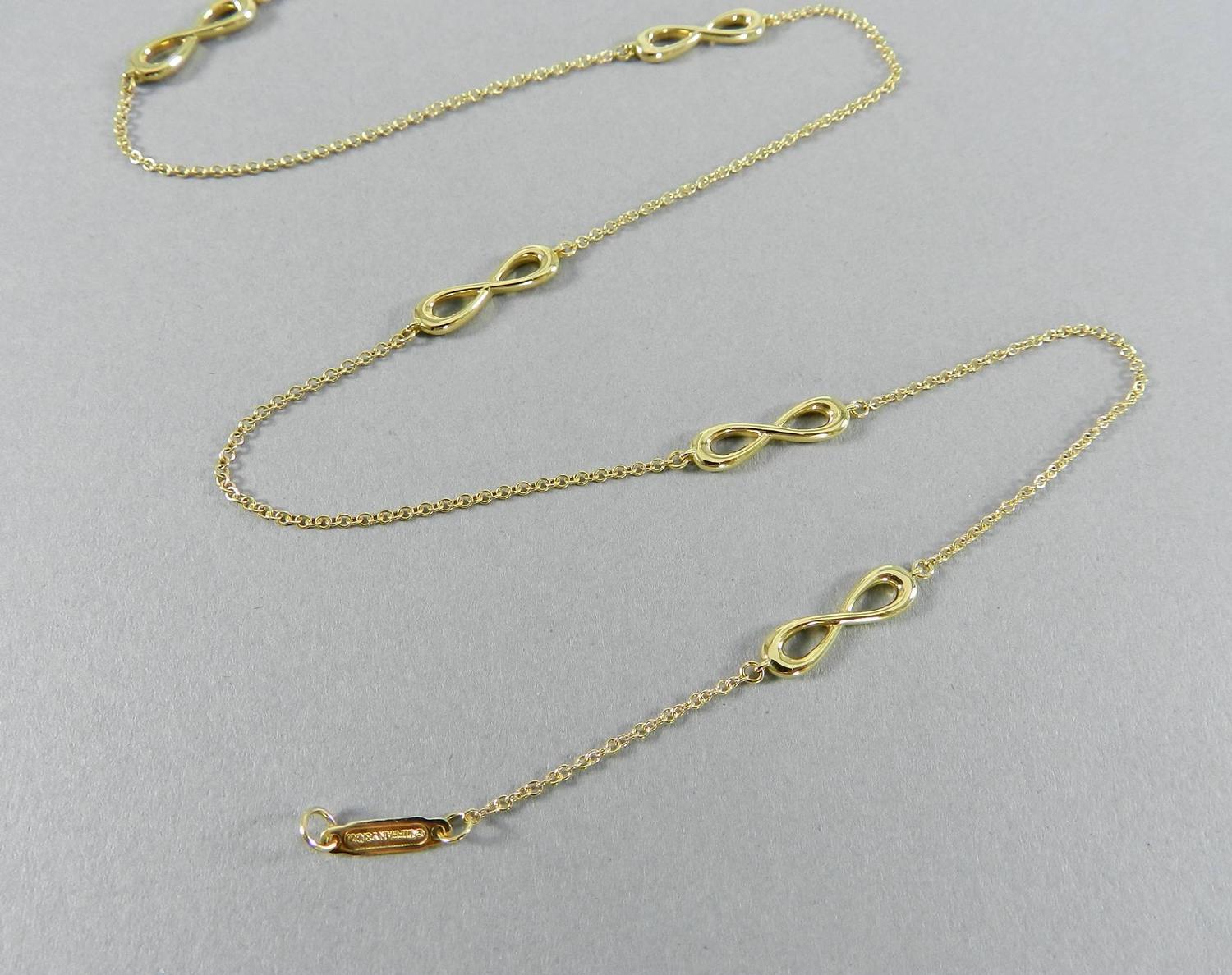 Tiffany and Co. Gold Infinity Endless Necklace at 1stdibs