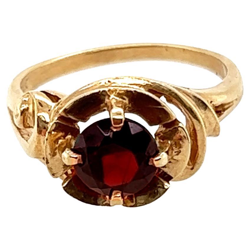 Vintage Garnet Cocktail Ring 1.20ct Antique Retro Original 1950's New ...