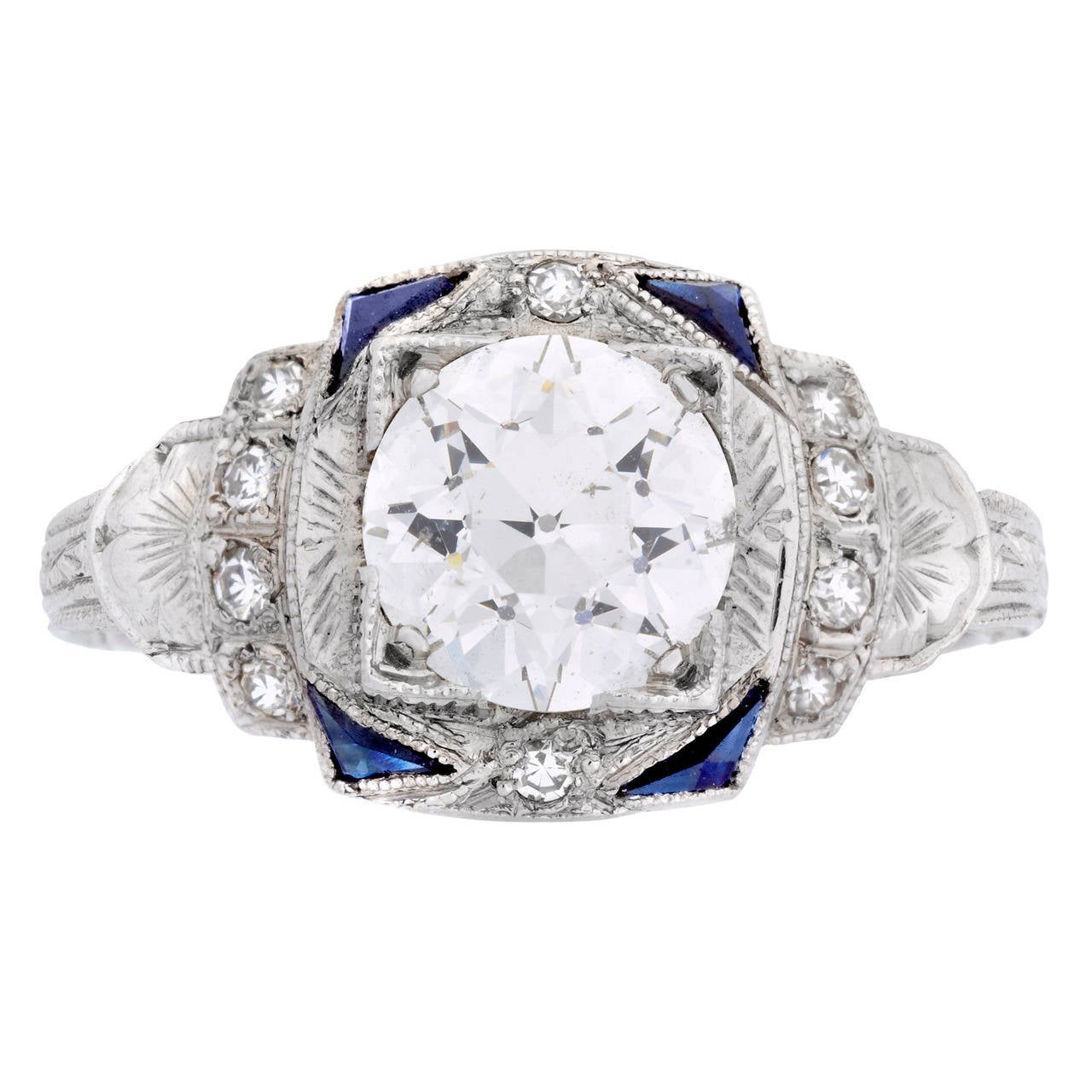 Authentic Victorian GIA Certified Old Mine Cut Diamond Gold Cluster ...