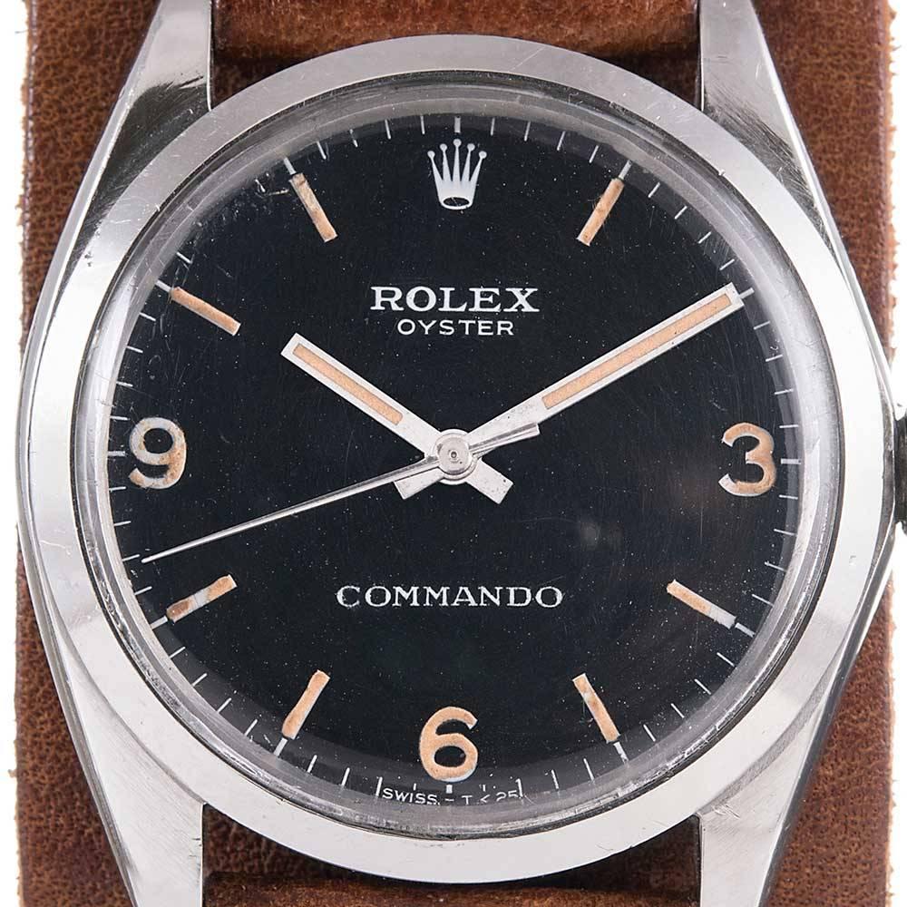 Rolex Stainless Steel “Commando” Wristwatch Ref 6429 For Sale at 1stdibs