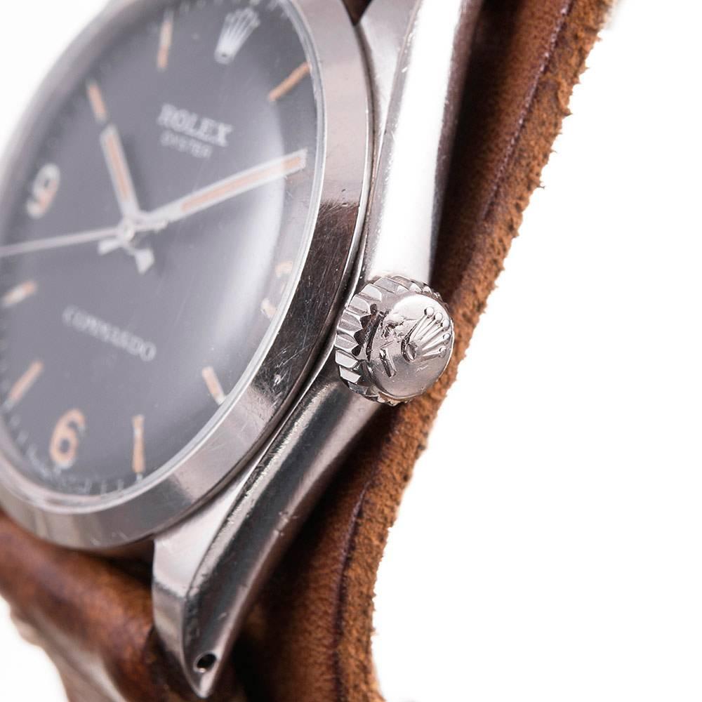 Rolex Stainless Steel “Commando” Wristwatch Ref 6429 For Sale at 1stdibs