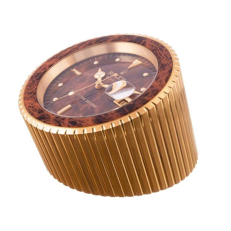 Rolex "Time To The Second" Quartz Desk Clock at 1stDibs | rolex desk ...