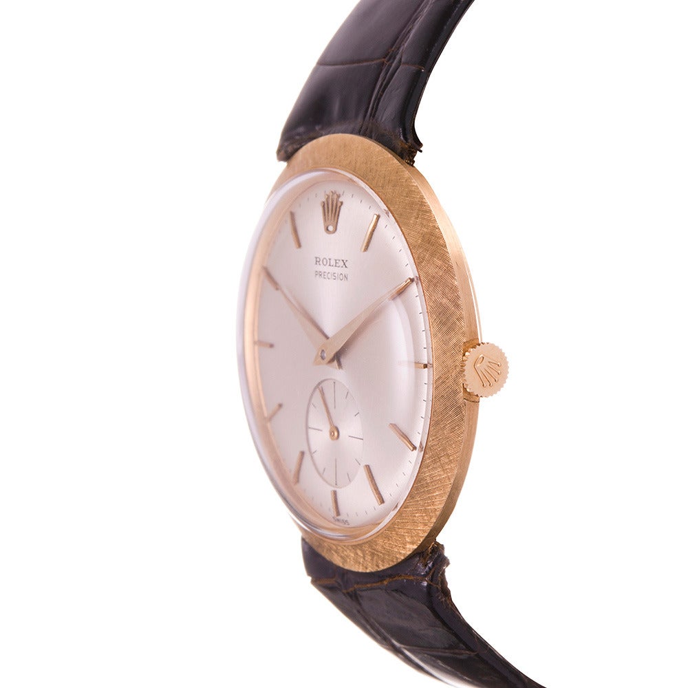 Rolex Yellow Gold Double Reference Precision Dress Wristwatch Ref 9837/ ...